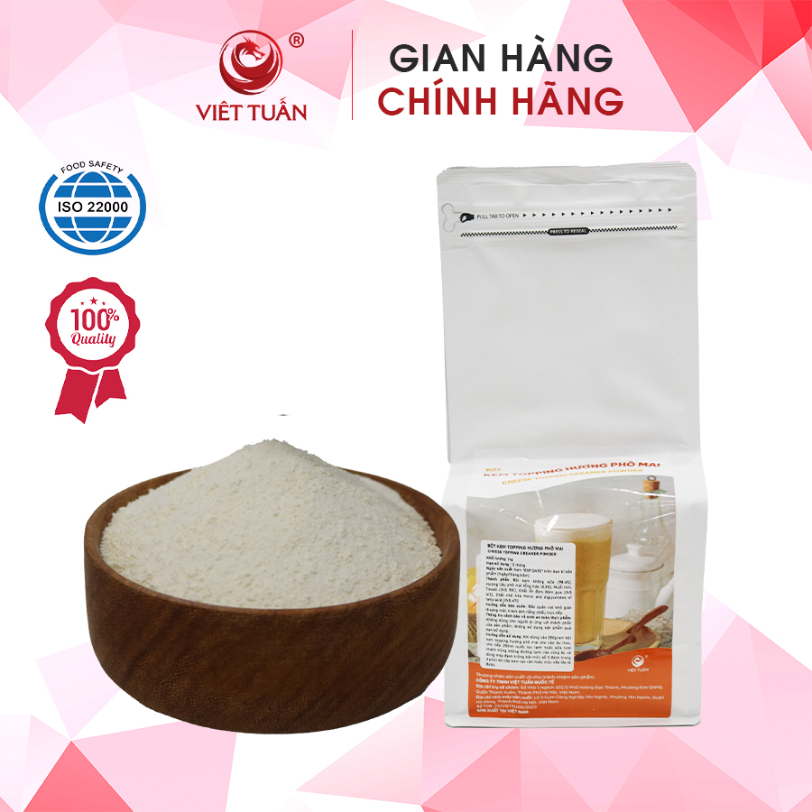 Topping Cheese Powder With Vietnamese Tuan Cheese Flavor 1kg | Shopee ...