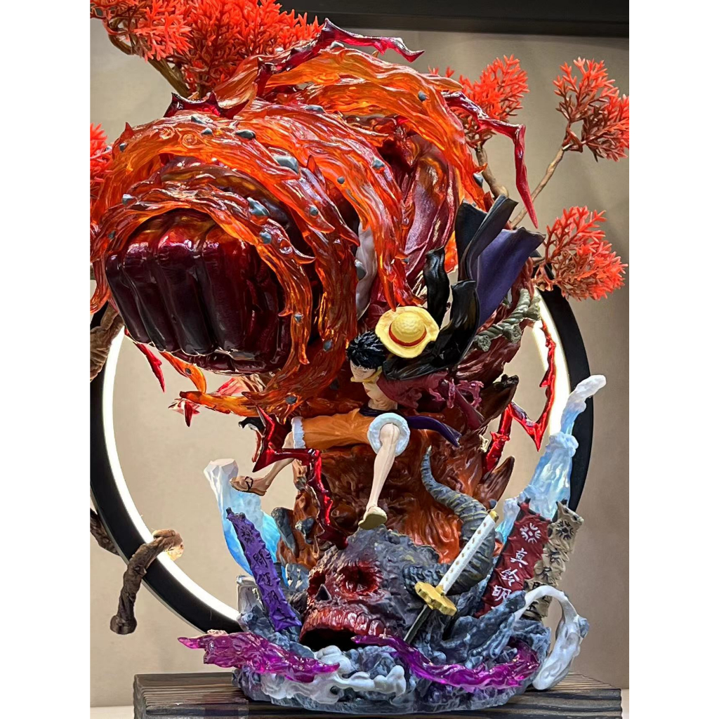Onepiece model - Luffy RED ROC super fire and beautiful (free LED ...