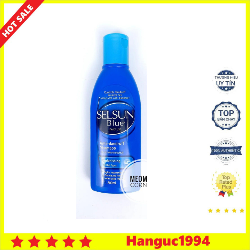 Selsun Blue Shampoo Cleans Dandruff And Itchy Scalp Natural Fragrance ...