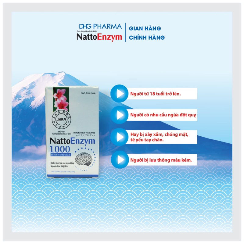 Natto ENZYM 1000 stroke prevention pills (bottle of 60 pills) | Shopee ...