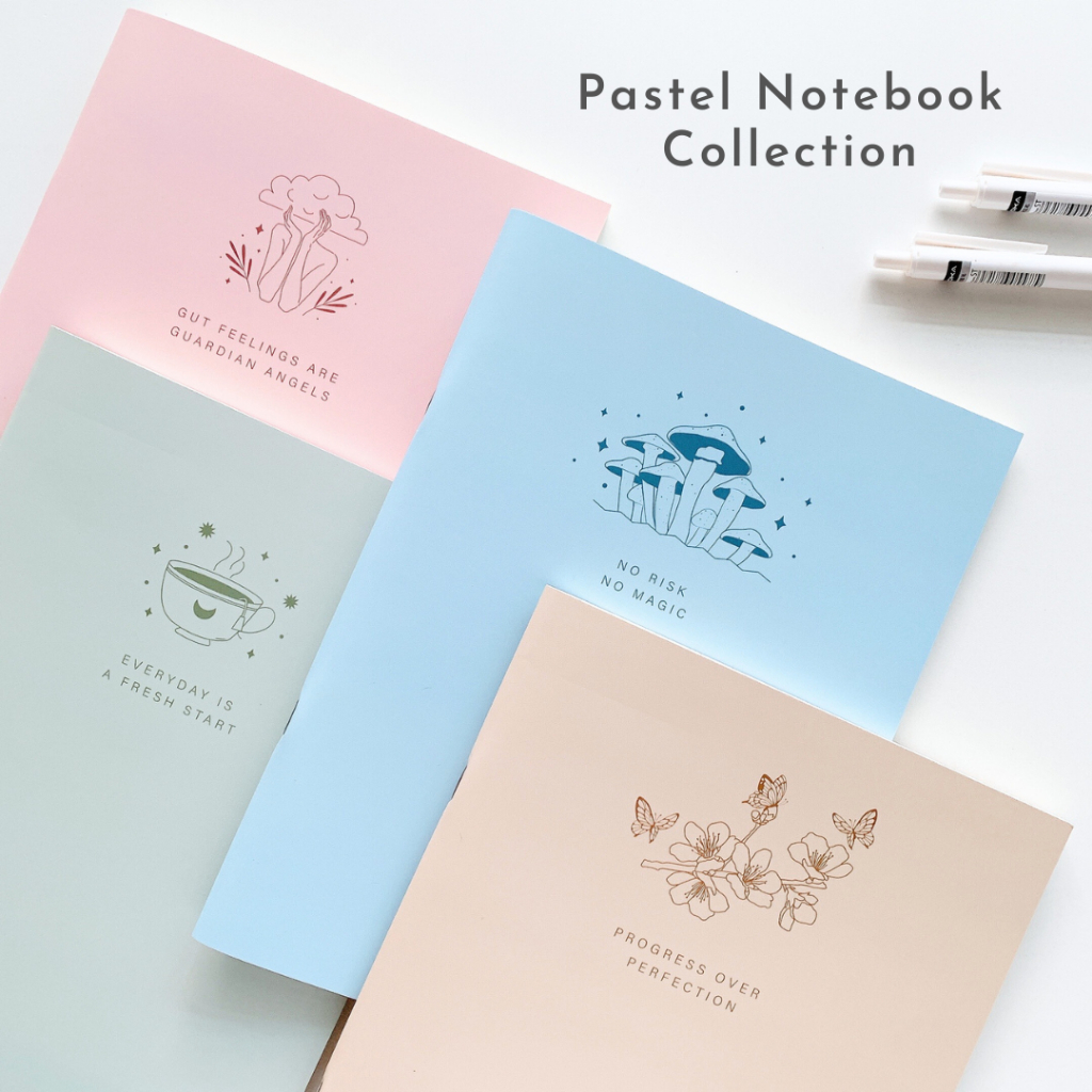 Combo Horizontal Notebook, Square Checkerboard, pastel Color Cardboard ...