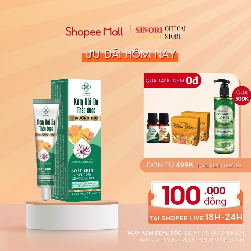 Sinori Longevity Herbal Skin Cream 15g | Shopee Singapore