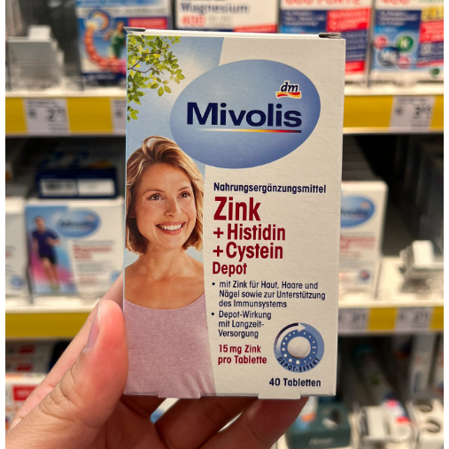 [Mivolis] Zinc Supplement Pills (Germany) 40 tablets - Mivolis Zink ...