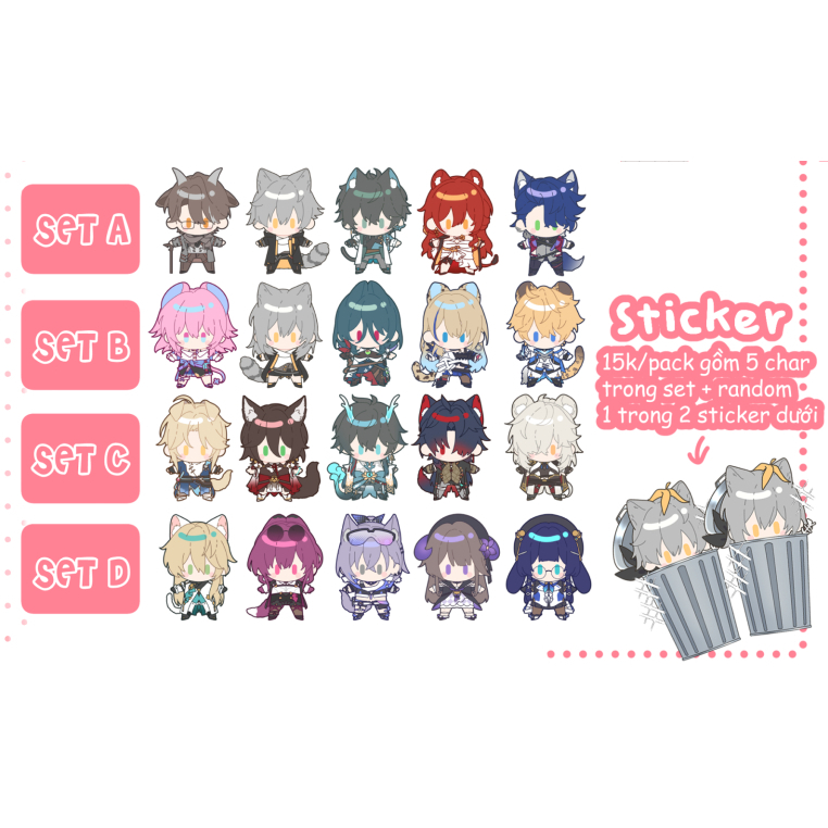 Honkai Star Rail game character chibi sticker | Shopee Singapore