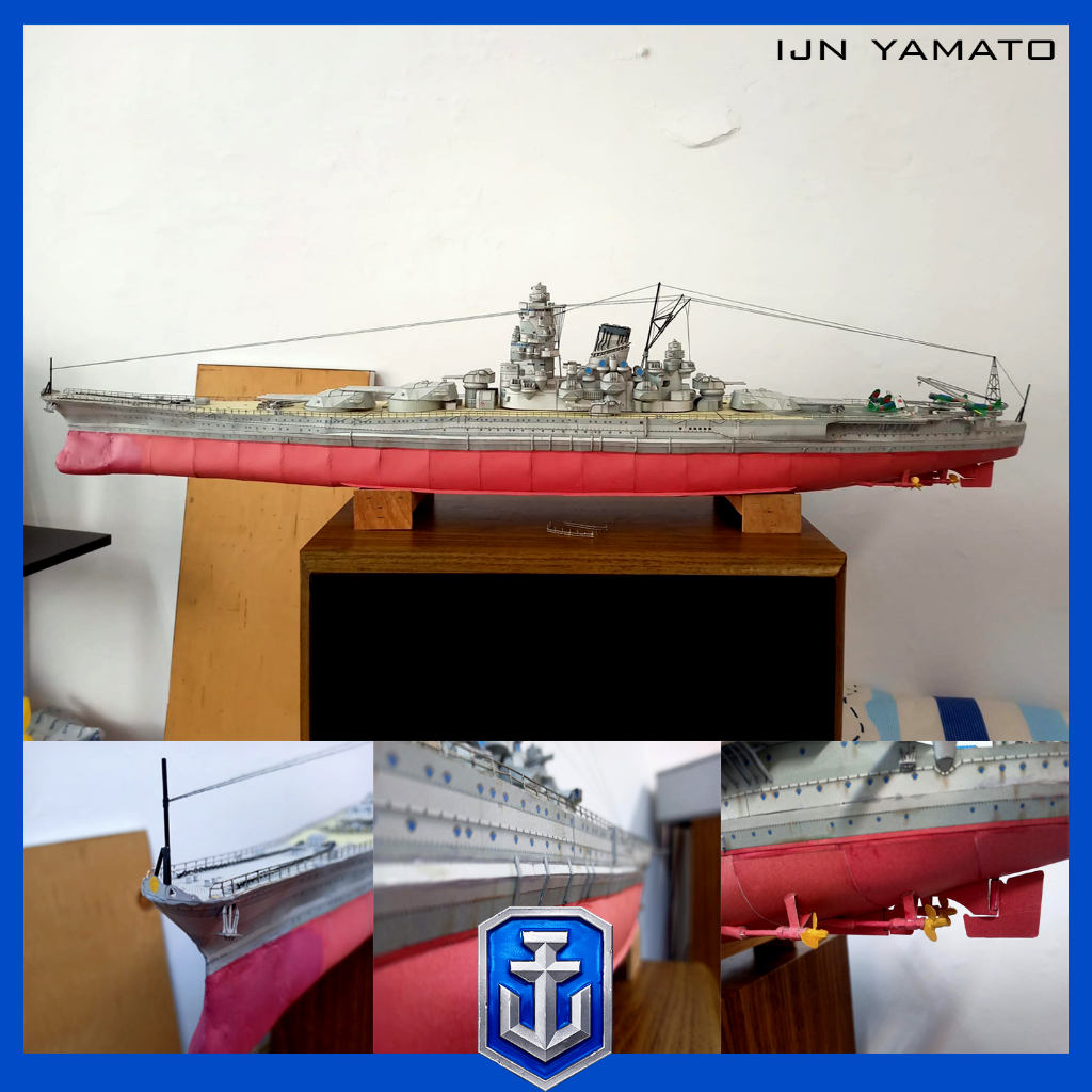 Japanese Imperial Navy Super Armored Paper Model IJN YAMATO | Shopee ...