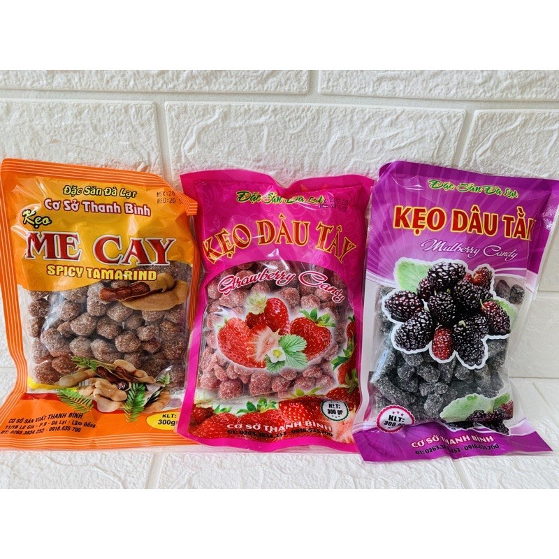 Spicy Apricot Tamarind Candy/Mulberry/Strawberry Da Lat Specialty 200g ...