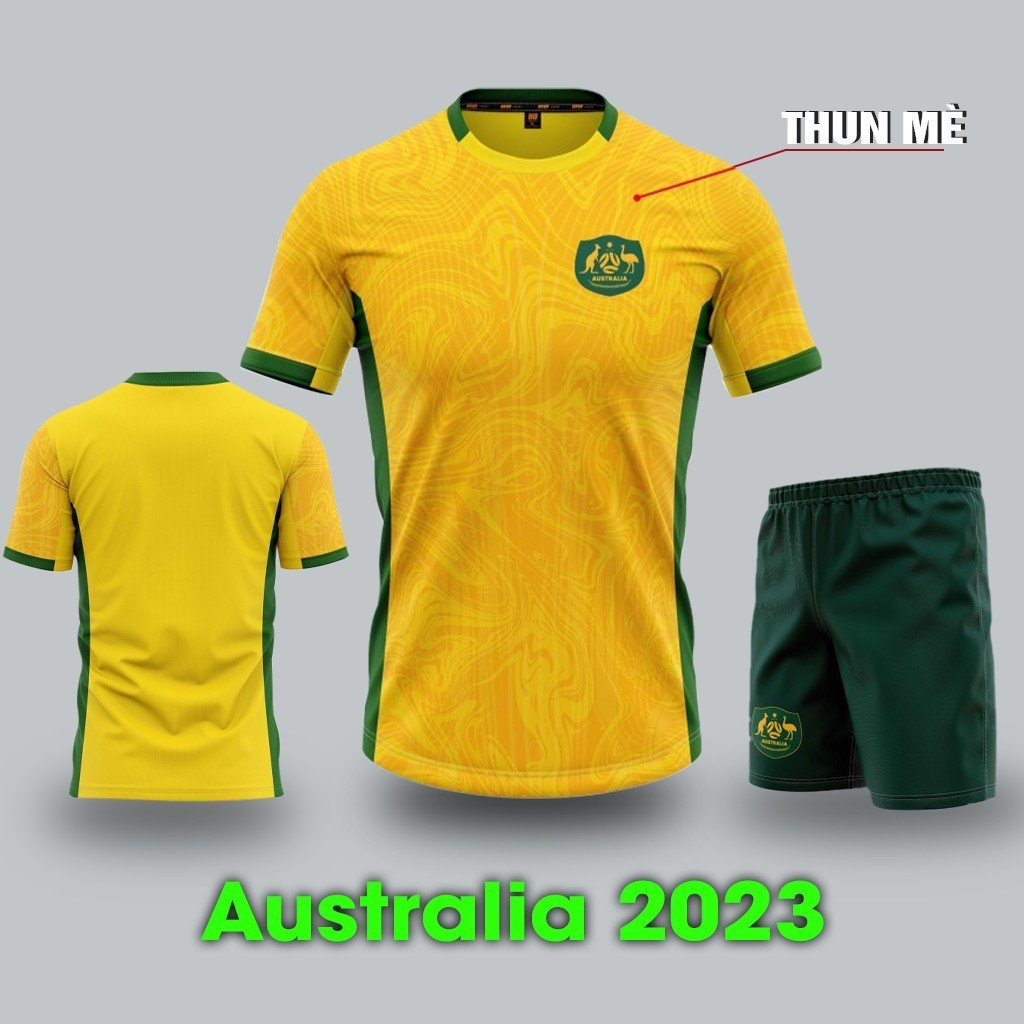 Australian FOOTBALL JERSEY YELLOW SESAME 2024 - AUSTRALIAN FOOTBALL ...