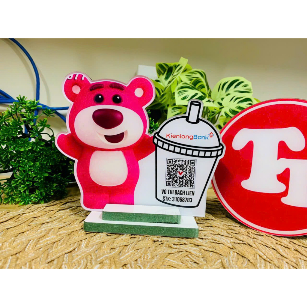 Desktop qr code board printed on demand, bank account board, payment ...