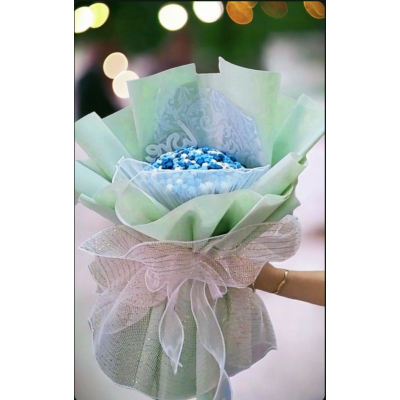 Colorful paper star bouquet (bundle of 300 pre-folded paper stars ...