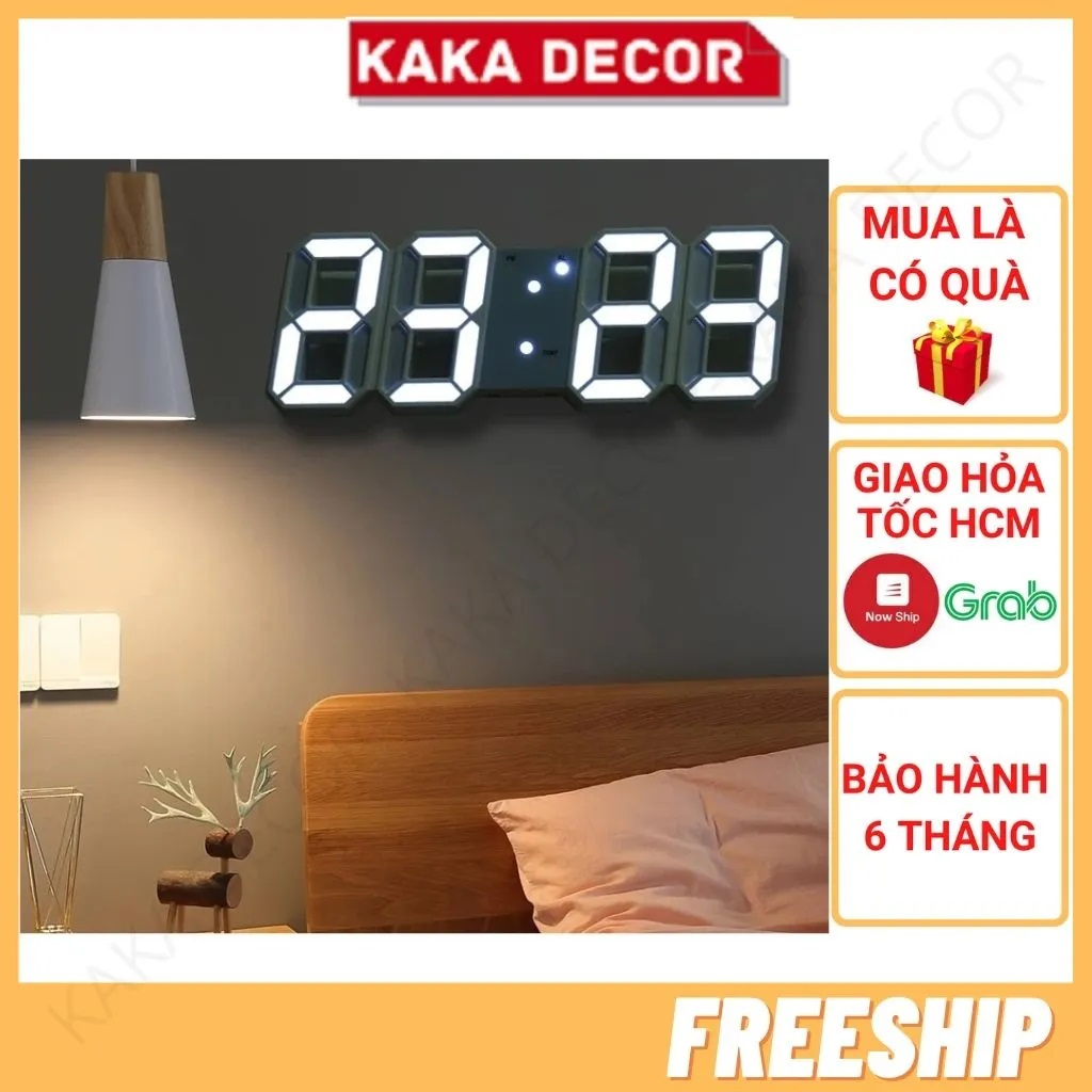 Led digital wall clock for decoration, electronic wall-mounted alarm ...