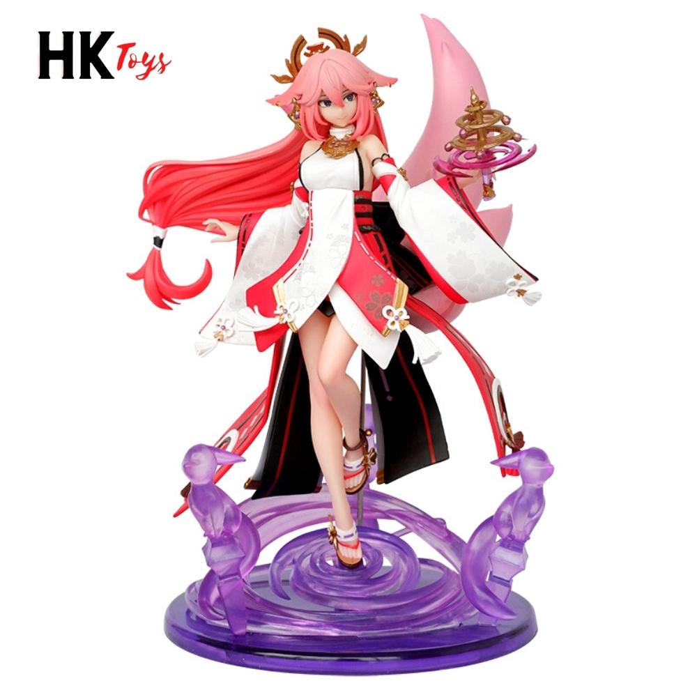Genshin Impact Yae Miko Fighting Model Height 25cm - weight 1kg - FULL ... Genshin Impact Yae Miko Fighting Model Height 25cm - weight 1kg - FULL ...