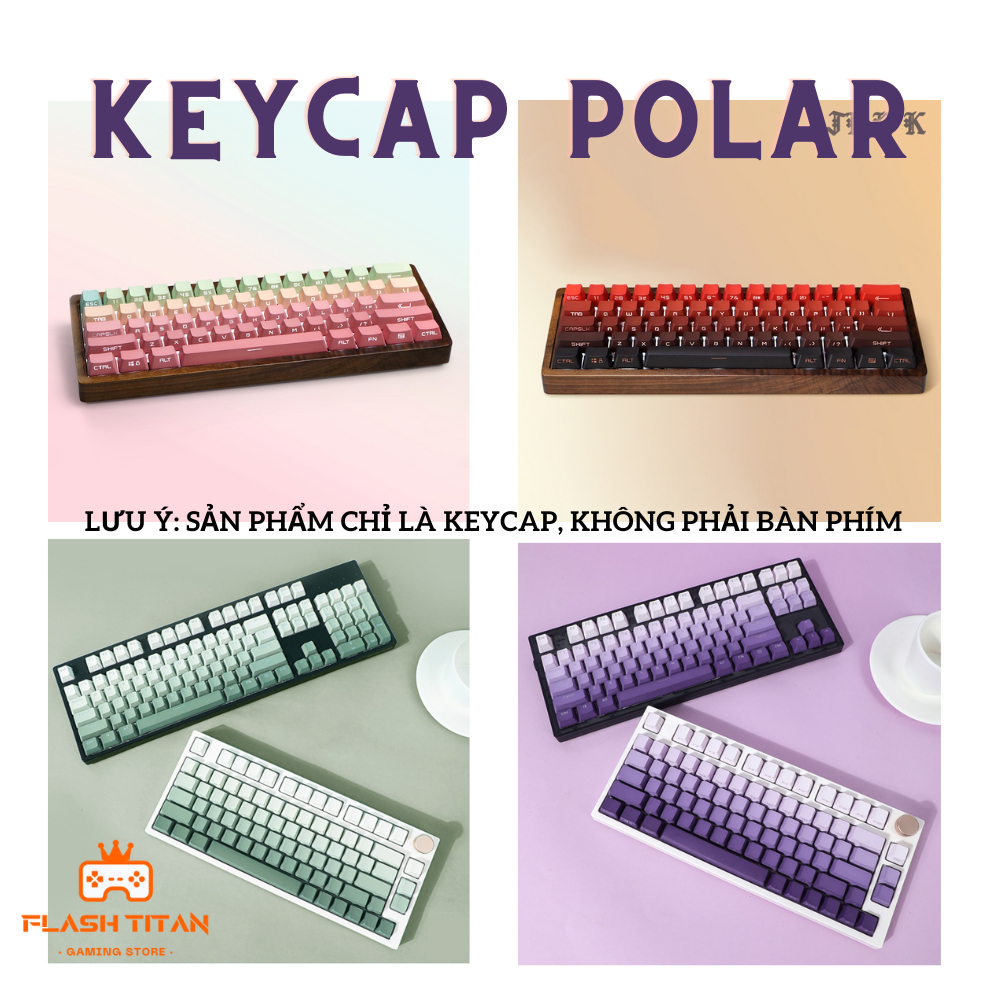 Keycap JKDK Polar PBT Color Scheme Ombre - OEM profile - Keycap custom ...