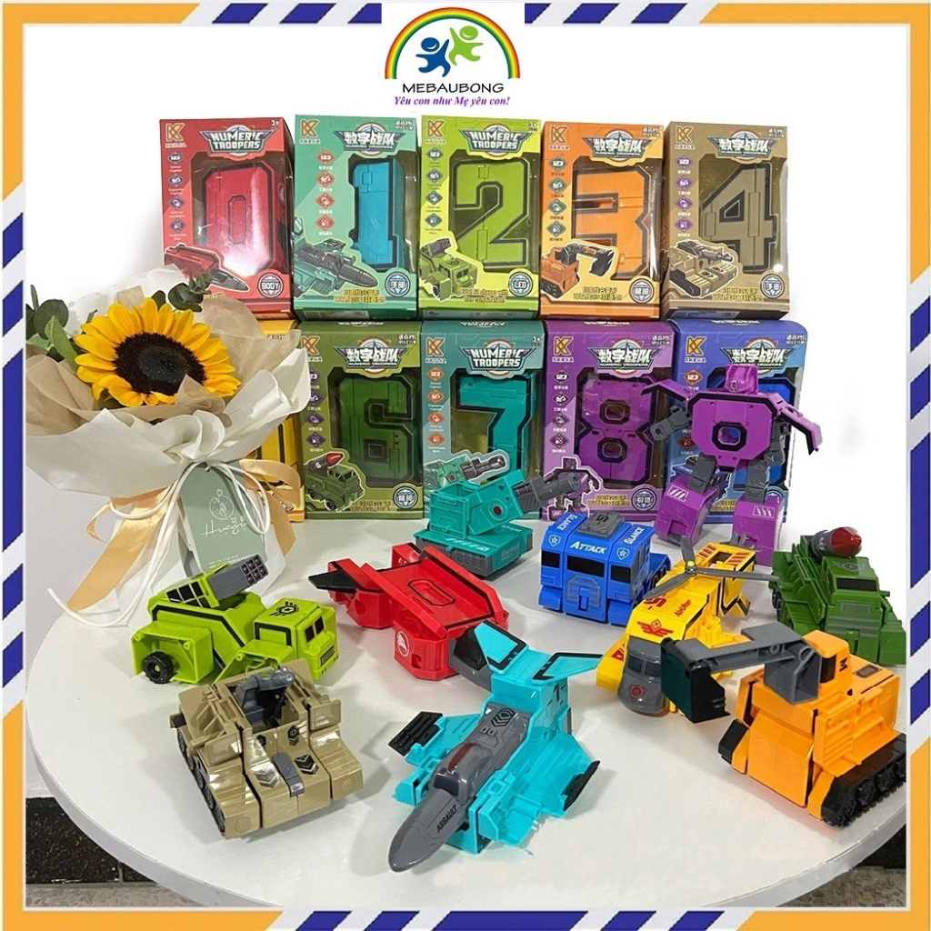 Transformation Numbers Robots BIG SIZE Transformation Robots From Set ...