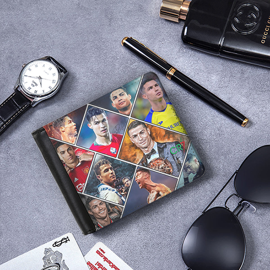 Cristiano Ronaldo men's leather wallet fashion (latest model) | Shopee ...