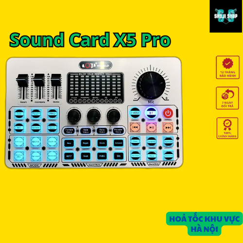 Latest X5 PRO Sound Card for 5V and 48V Recording Mic - Great Sound ...