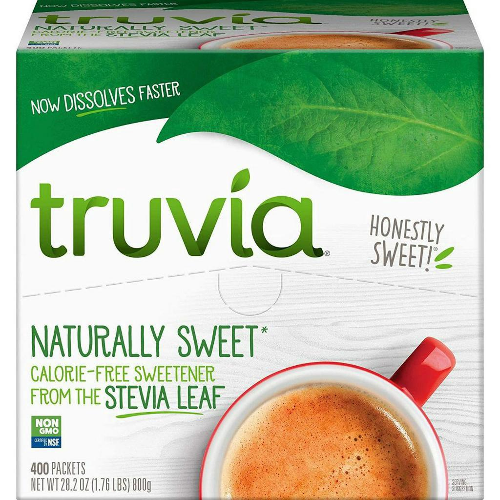 Truvia Natural Stevia Sweetener Packets, non-GMO, sugar-free (2g ...