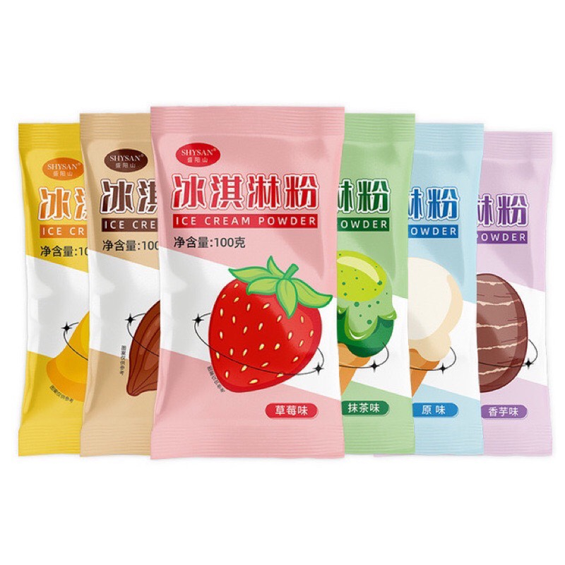 Ice cream powder, Super fast, super convenient ice cream powder 100g ...