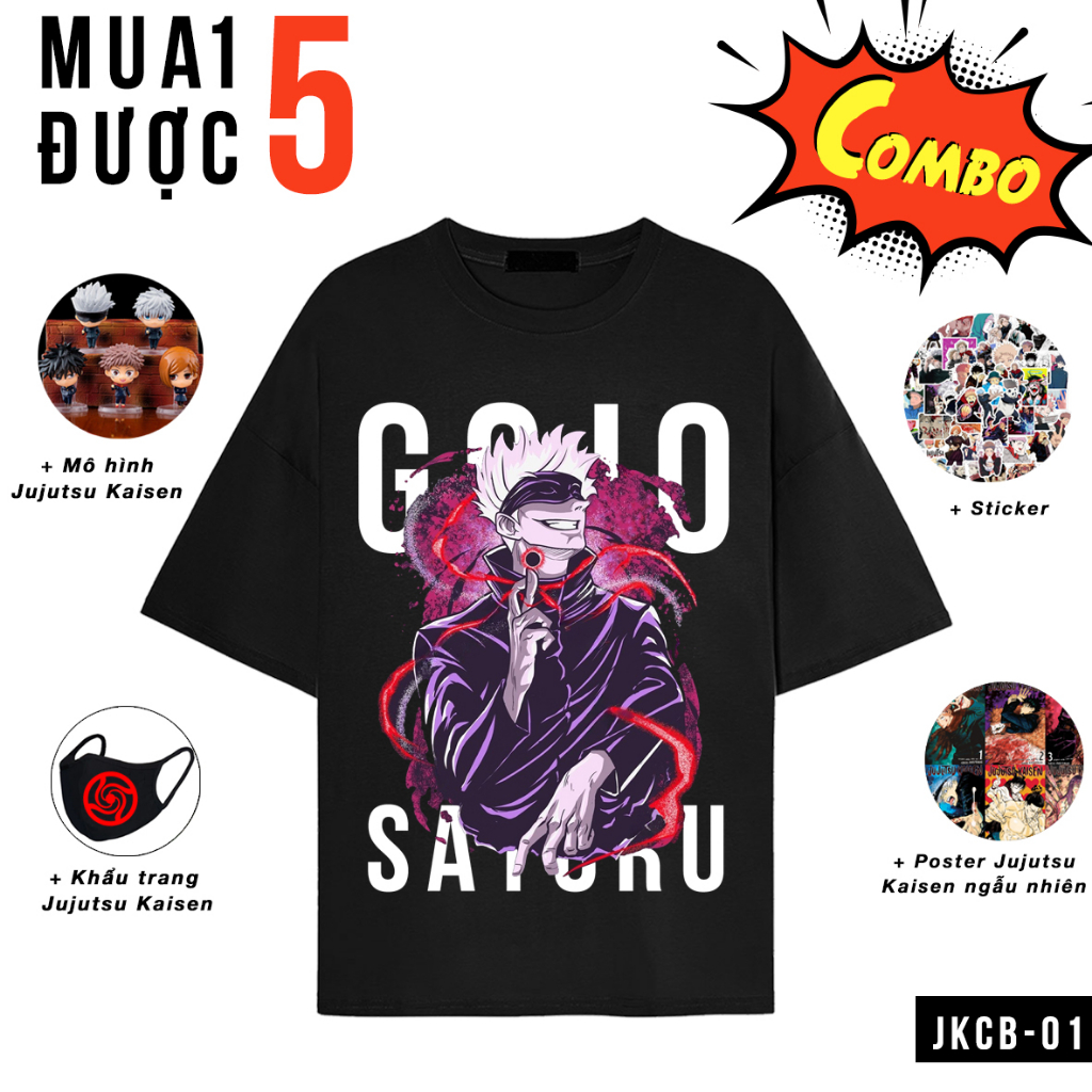 Spell Combo - buy 1 get 5 Jujutsu Kaisen T-shirts, Gojo Satoru Megumi Sukuna Itadori War Spell T ...