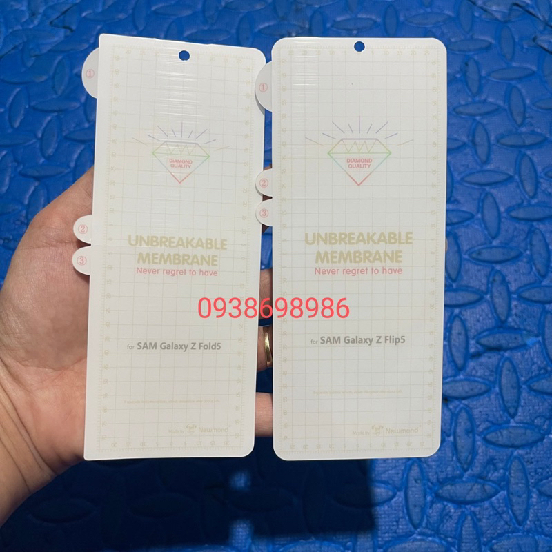 Z FLip 5 / Z Fold 5 _ Transparent PPF Flexible Sticker Self-Healing ...