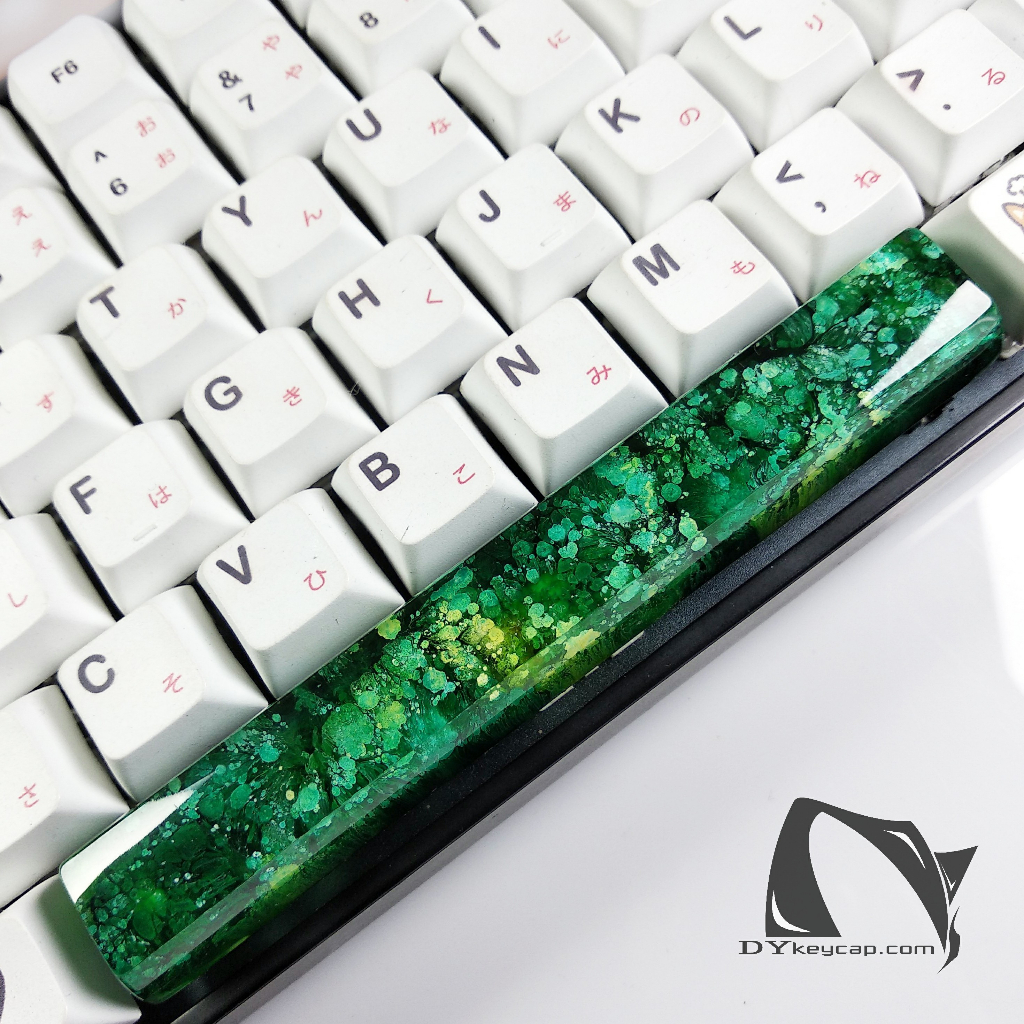 Spacebar resin - green spacebar artisan keycap | Shopee Singapore