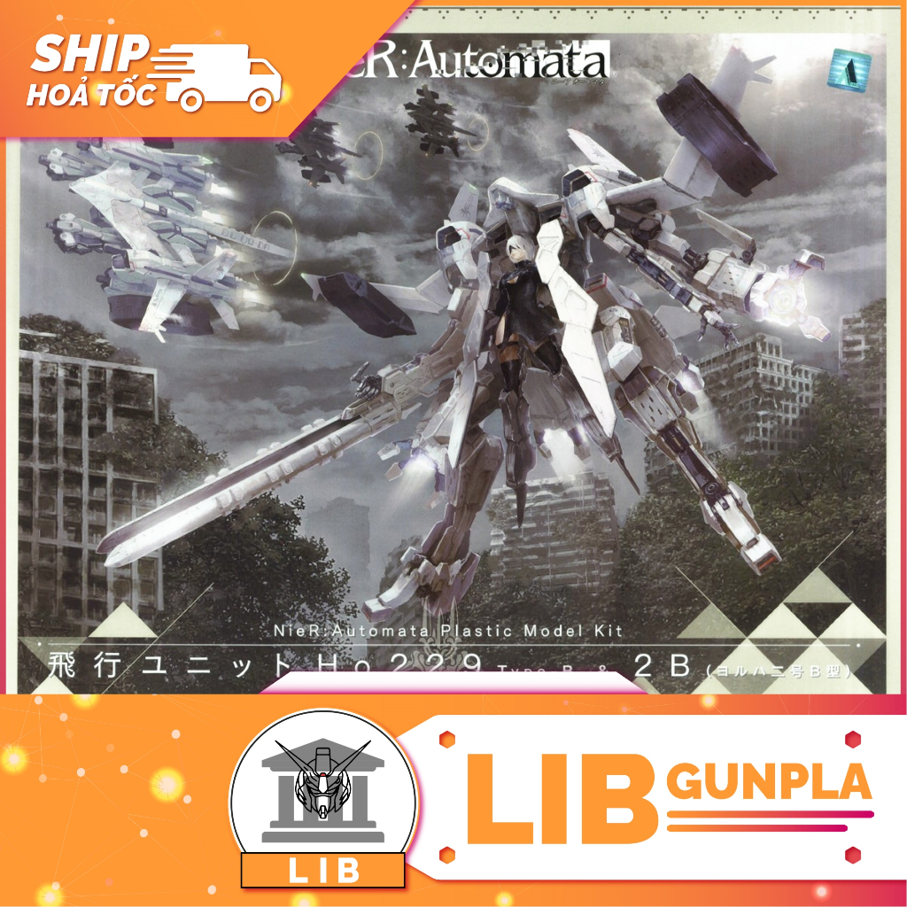 Square Enix Nier Assembly Model: Automata Flight Unit Ho229 Type-B & 2B ...
