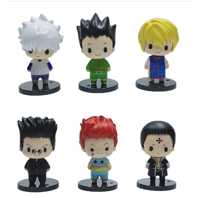 Hunter x hunter Chibi figure Gon / Killua / Kurapika / Hisoka / Chrollo ...