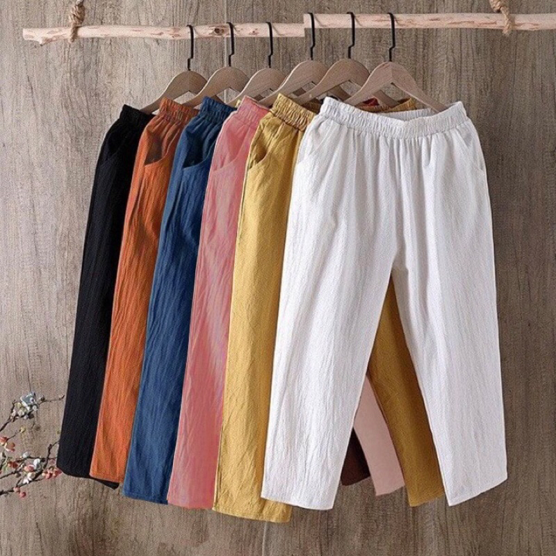 Super hot big size elastic waist baggy pants in many colors, code Q0283 ...