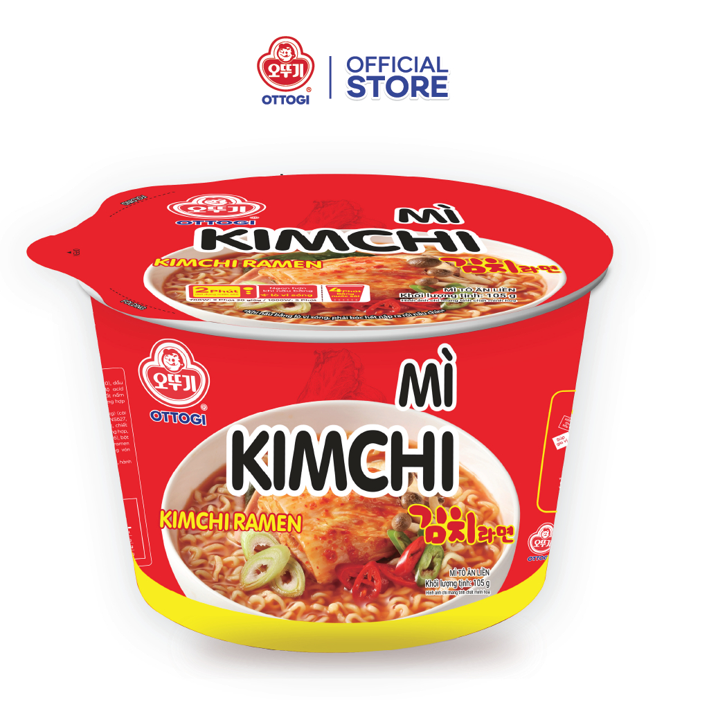 Ottogi Kim Chi Noodles Bowl 105g | Shopee Singapore