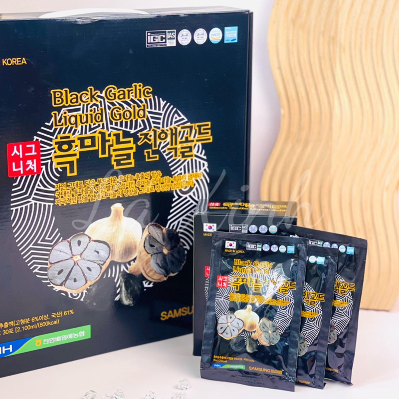 Black Garlic Liquid Gold red ginseng water 70ml*30 packs | Shopee Singapore