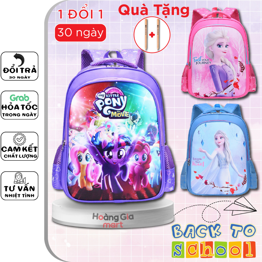 Backpack For School Children, bag Grade 1 Students With 2 Large Zipper ...