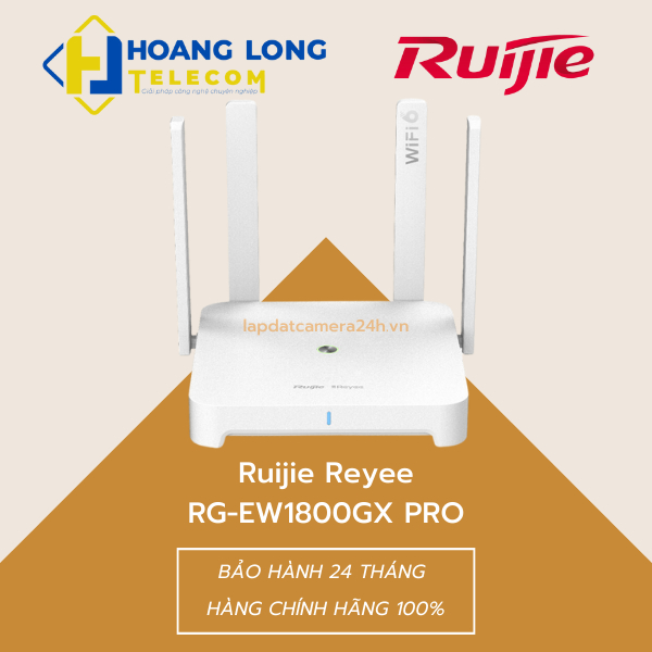 Wifi Transmitter RUIJIE RG-EW1800GX PRO (WI-FI 6 AX1800, DUAL-BAND ...