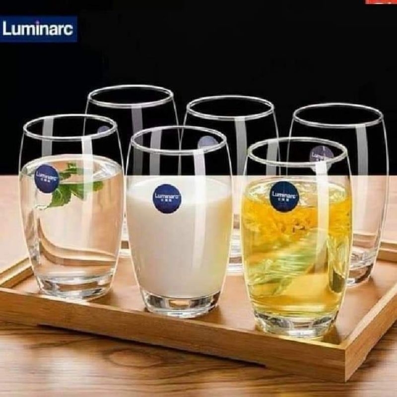 (In stock) Set of 6 Luminarc Glass Cups 350ml | Shopee Singapore