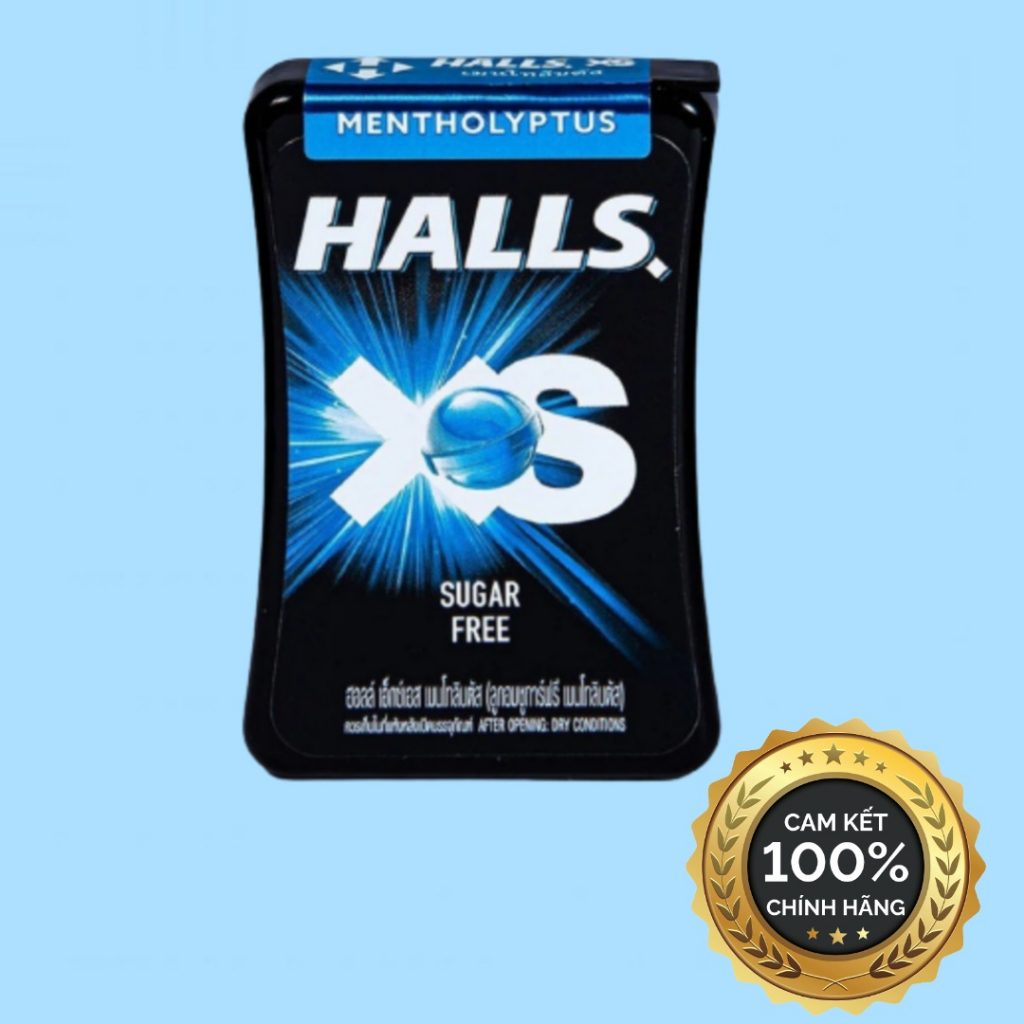 Combo of 5 Boxes of Halls Xs Sugar-Free Mint Lozenges to Help Freshen ...