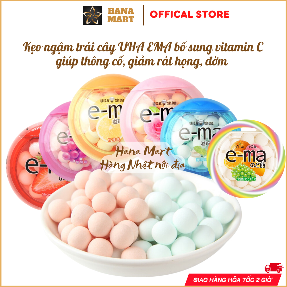 Uha EMA lozenges reduce sore throat and phlegm, supplement Vitamin C ...