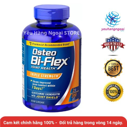 Osteo Bi-Flex Triple Strength box of 200 tablets from the US. | Shopee ...