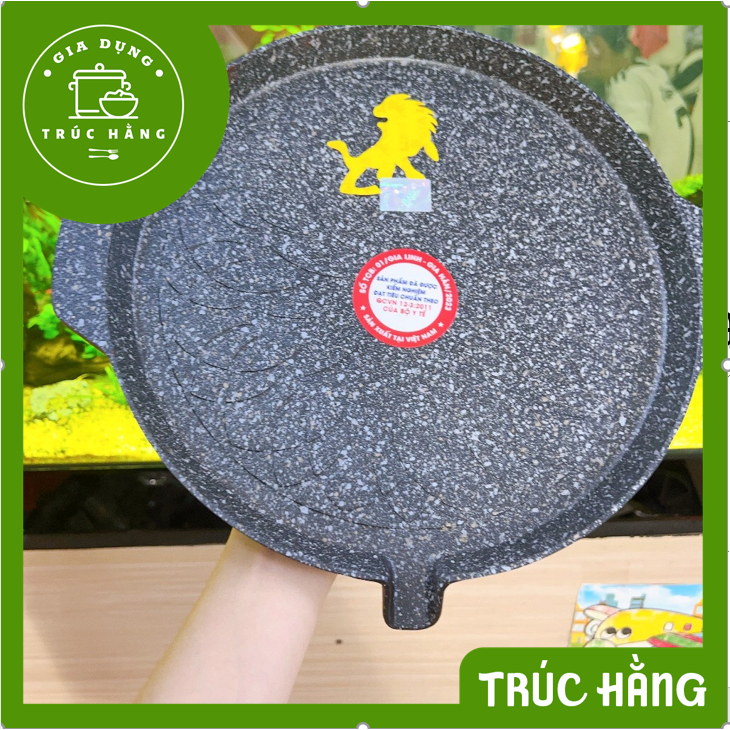 DANNY 28cm solid cast smokeless stone grill pan (can be used on ...