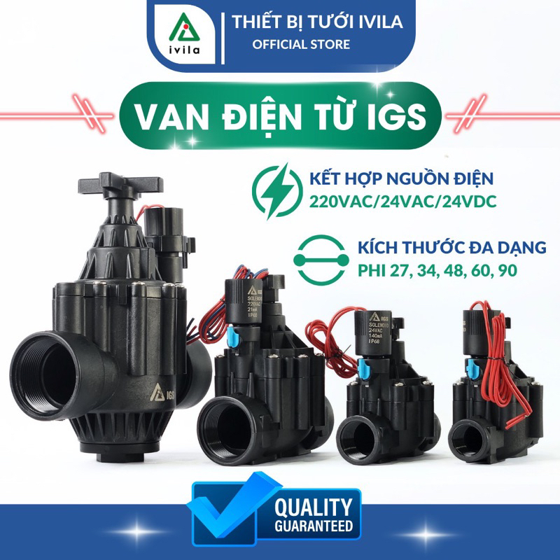 Ivila solenoid valve - IGS phi 21/27/34/48/60 mm, 220v / 24v solenoid ...