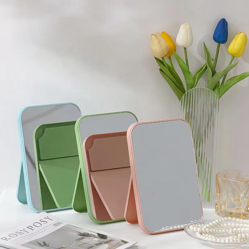 Basic pastel color desk mirror to decorate study desk | Shopee Singapore