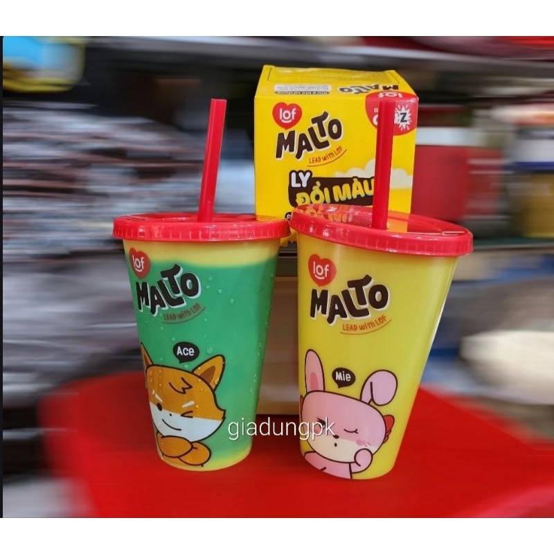 Malto color-changing plastic cups are Lof milk gifts that change color ...