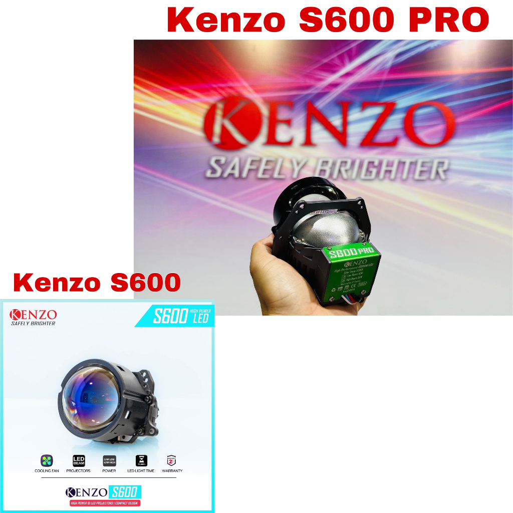 Bi-led Kenzo s600 PRO 65W And s600 -led Kenzo Xlight GTR Redpro Red ...