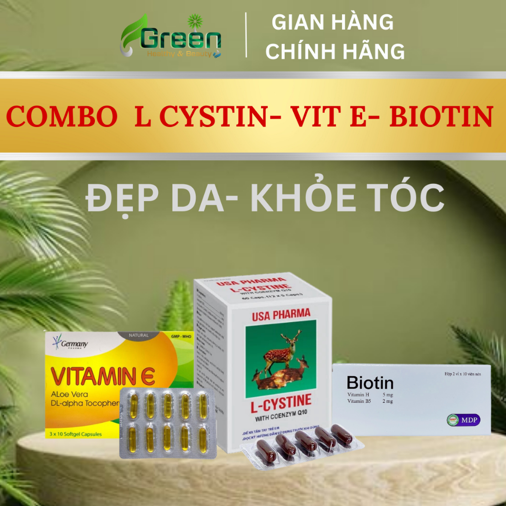 Combo Pills for beautiful skin and healthy hair (L-cystine - Biotin ...