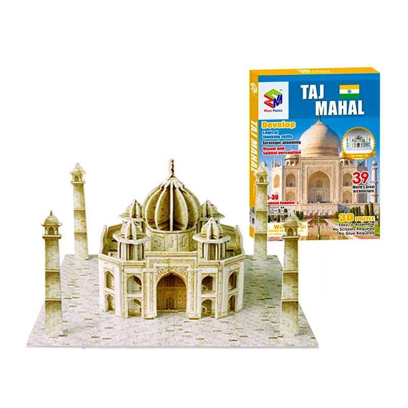 Magic Puzzle 3D Paper Model: Temple Taj Mahal B668-10 [39 Details ...