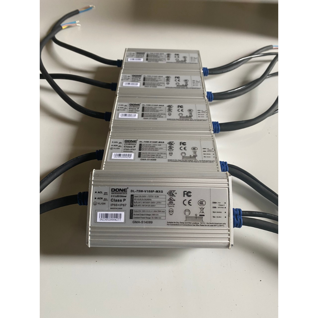 Led Driver done 75W dimmer 5 power levels for light assembly, model DL ...