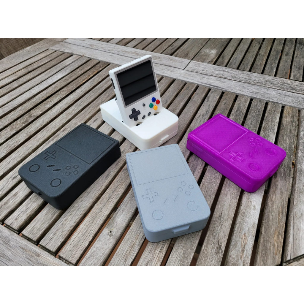 Case + 2 in 1 stand for high quality 3d printed Anbernic RG353V game ...