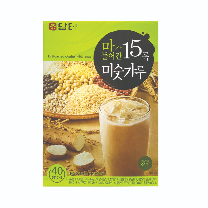 Damtuh Korean cereal powder 15 types of grains box of 40 packs 800g ...