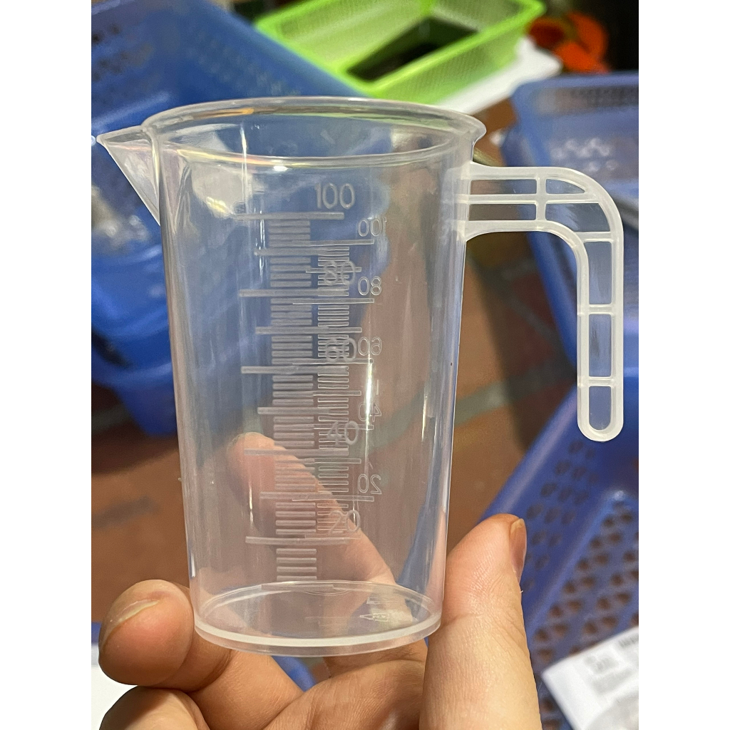 Plastic measuring cup capacity 50ml, 100ml with measuring scale ...