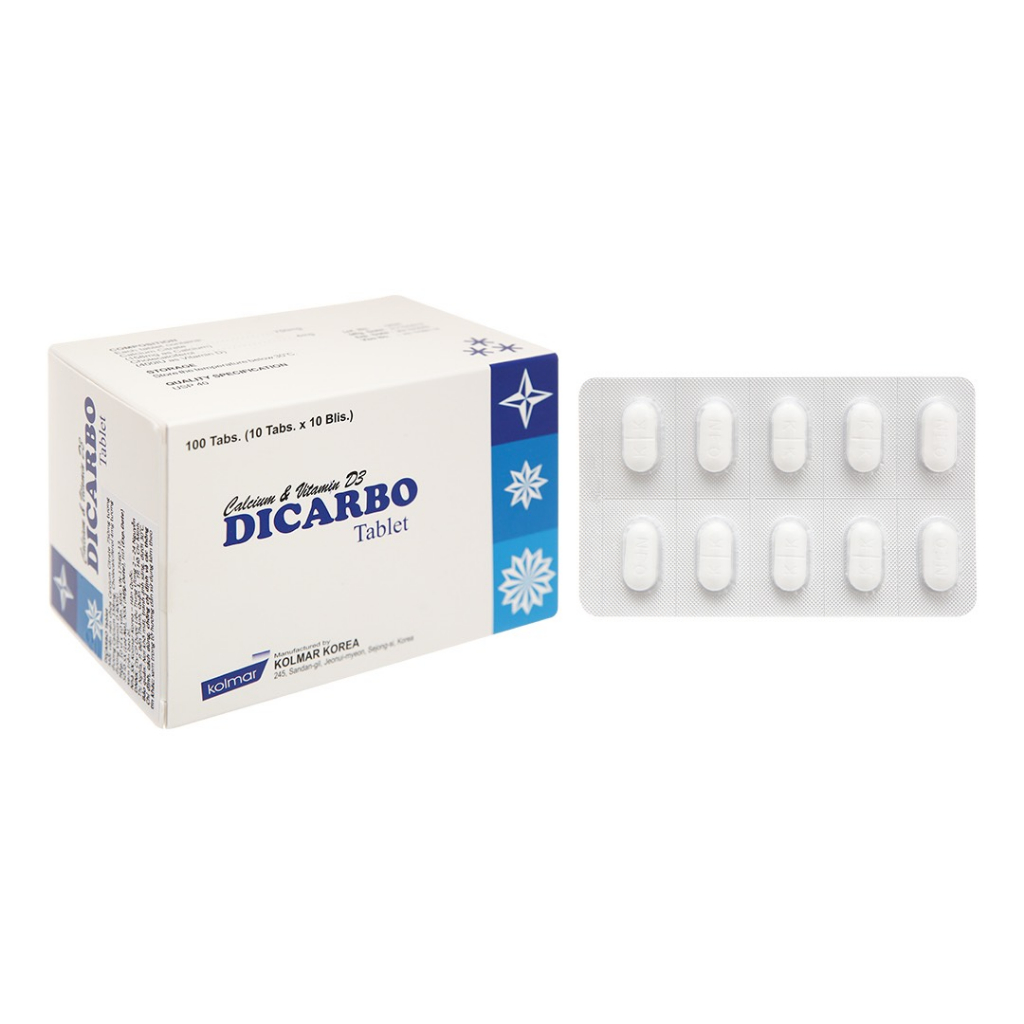 Dicarbo Oral Tablet (Calcium & Vitamin D3) Supplement Calcium And ...