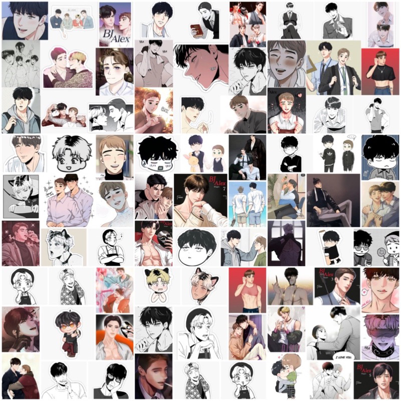 Sticker bj alex broadcast With alex ma1339 60 Different Photos / anime ...