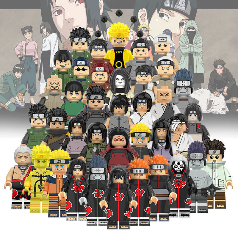 Naruto Minifigures of Anime Collection Characters (Free Stand) | Shopee ...