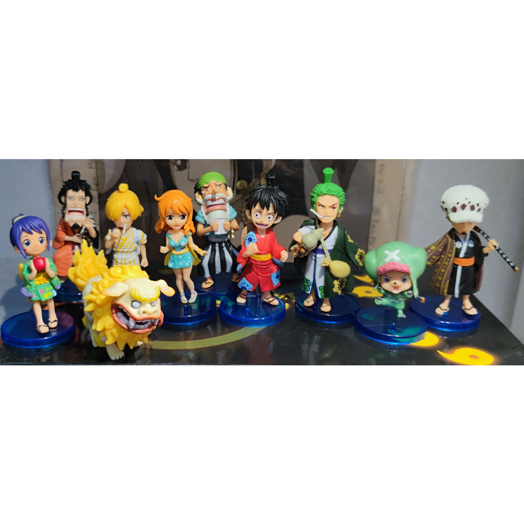 One piece Character Model - mini Set - Luffy - Zoro - Sanji - Nami ...